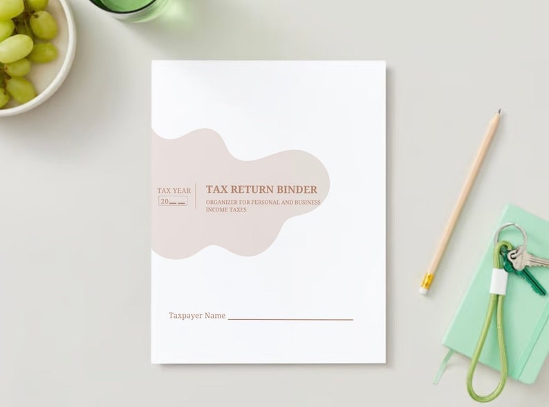 Tax Season Binder: Personal & Business Printable Organizer (PDF) - Etsy