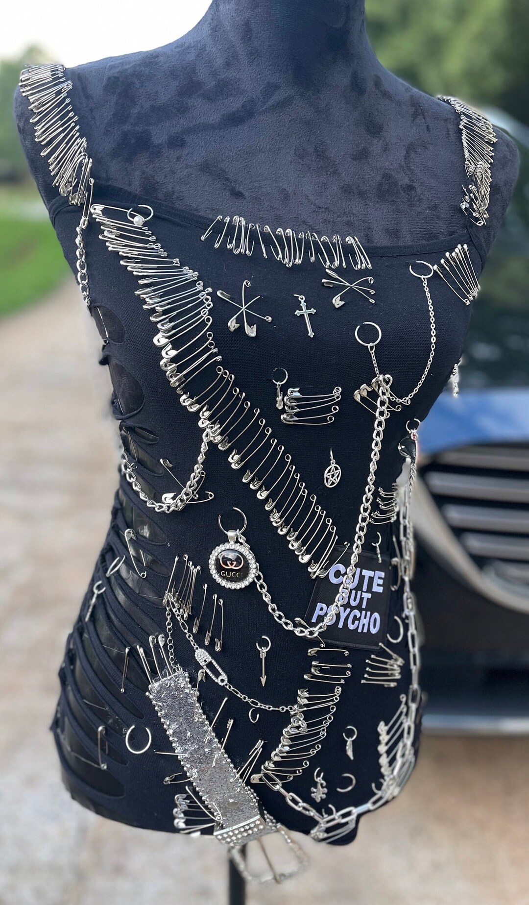 Rockstar Saftey Pin Party Dress - Etsy