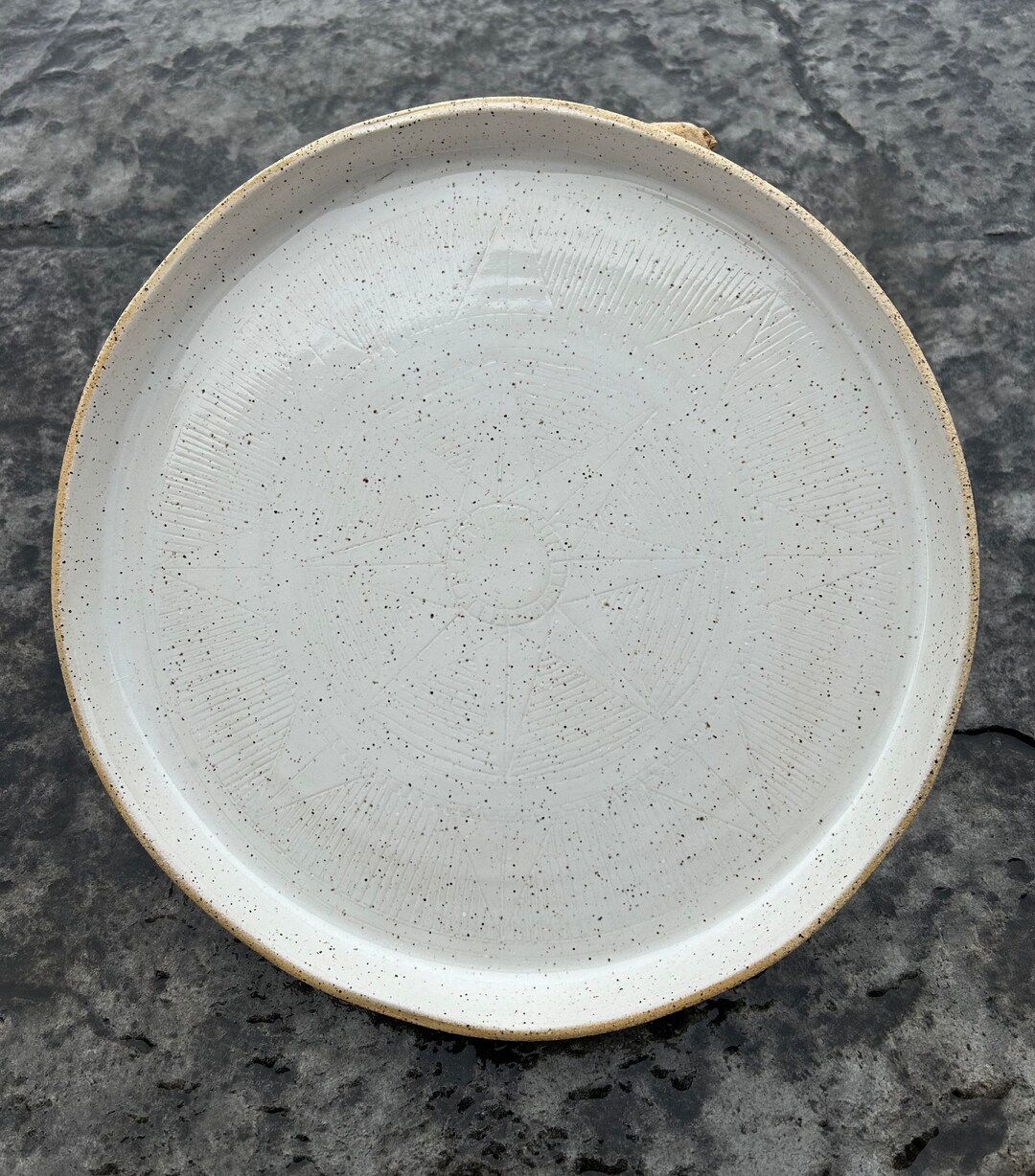Ceramic Dinner Platter,serving Tray , Large Salad Plate, Handmade ...