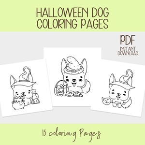 15 Cute Halloween Dog Coloring Pages for Kids Printable Coloring Pages ...