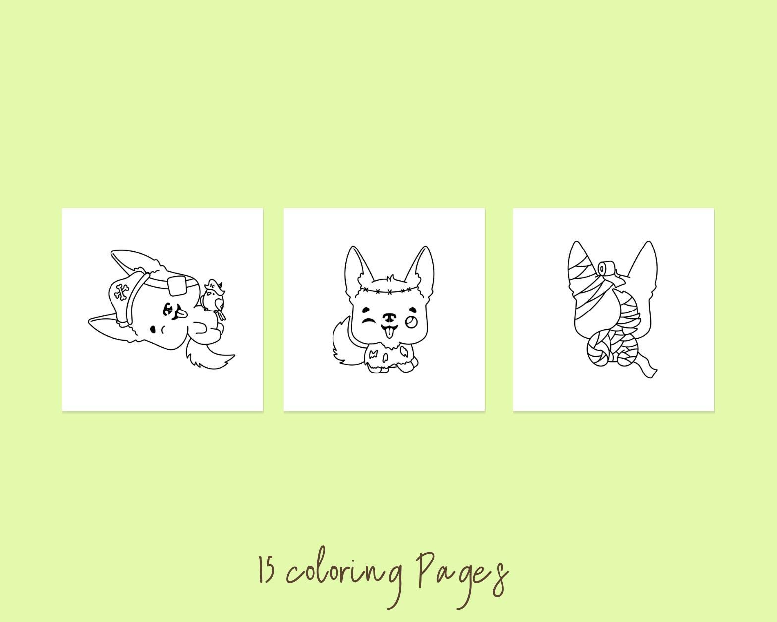 15 Cute Halloween Dog Coloring Pages for Kids Printable Coloring Pages ...