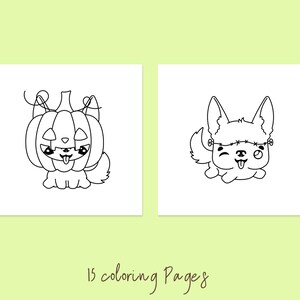 15 Cute Halloween Dog Coloring Pages for Kids Printable Coloring Pages ...