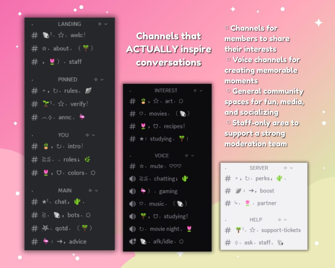 Aesthetic Discord Server Template Tropical Paradise Discord Server ...