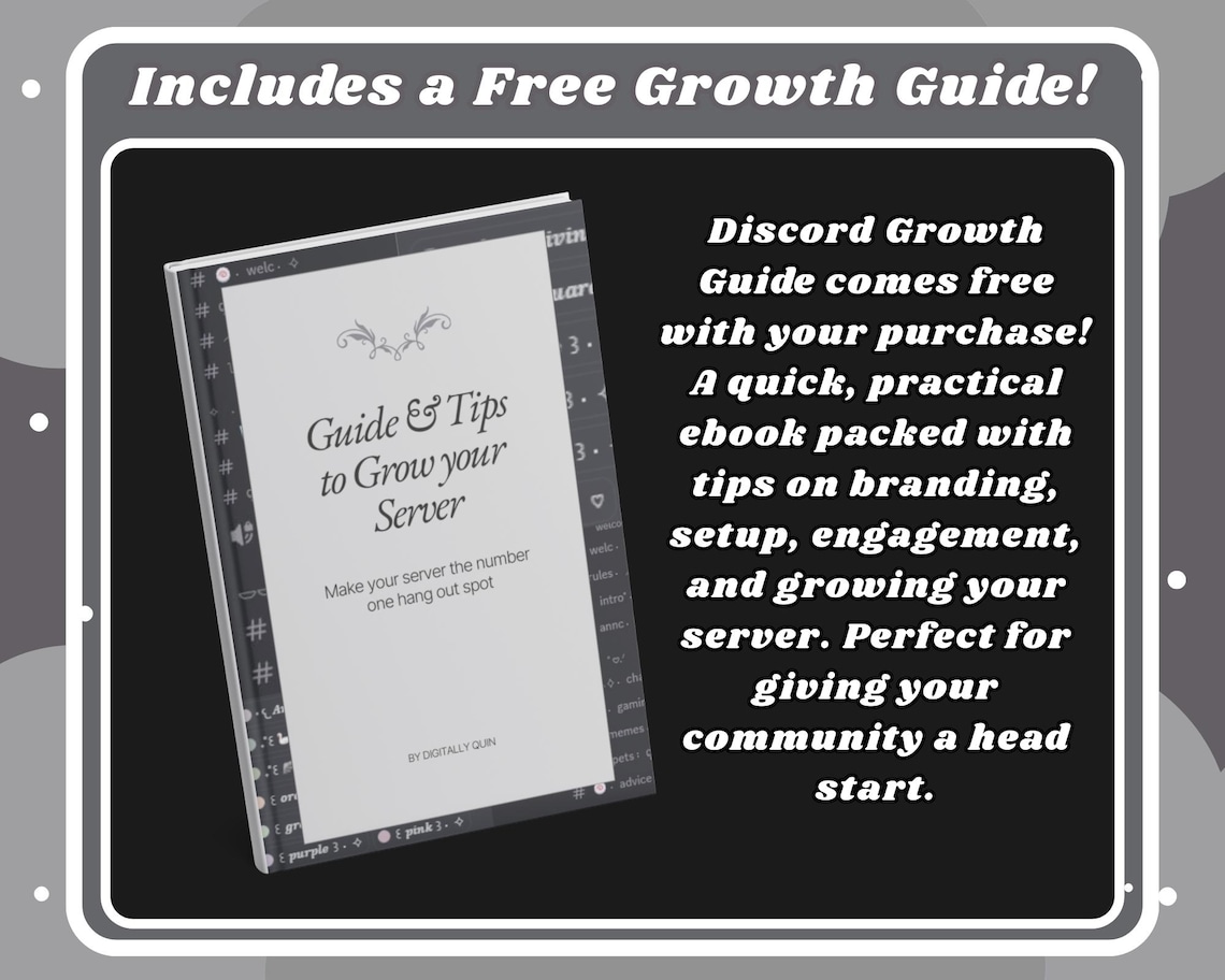 Aesthetic Discord Server Template Alternative Goth Y2K Rock Star Grunge ...