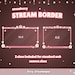 Cute Webcam Border Pink Stream Overlay Sakura Camera Frame Vtuber ...