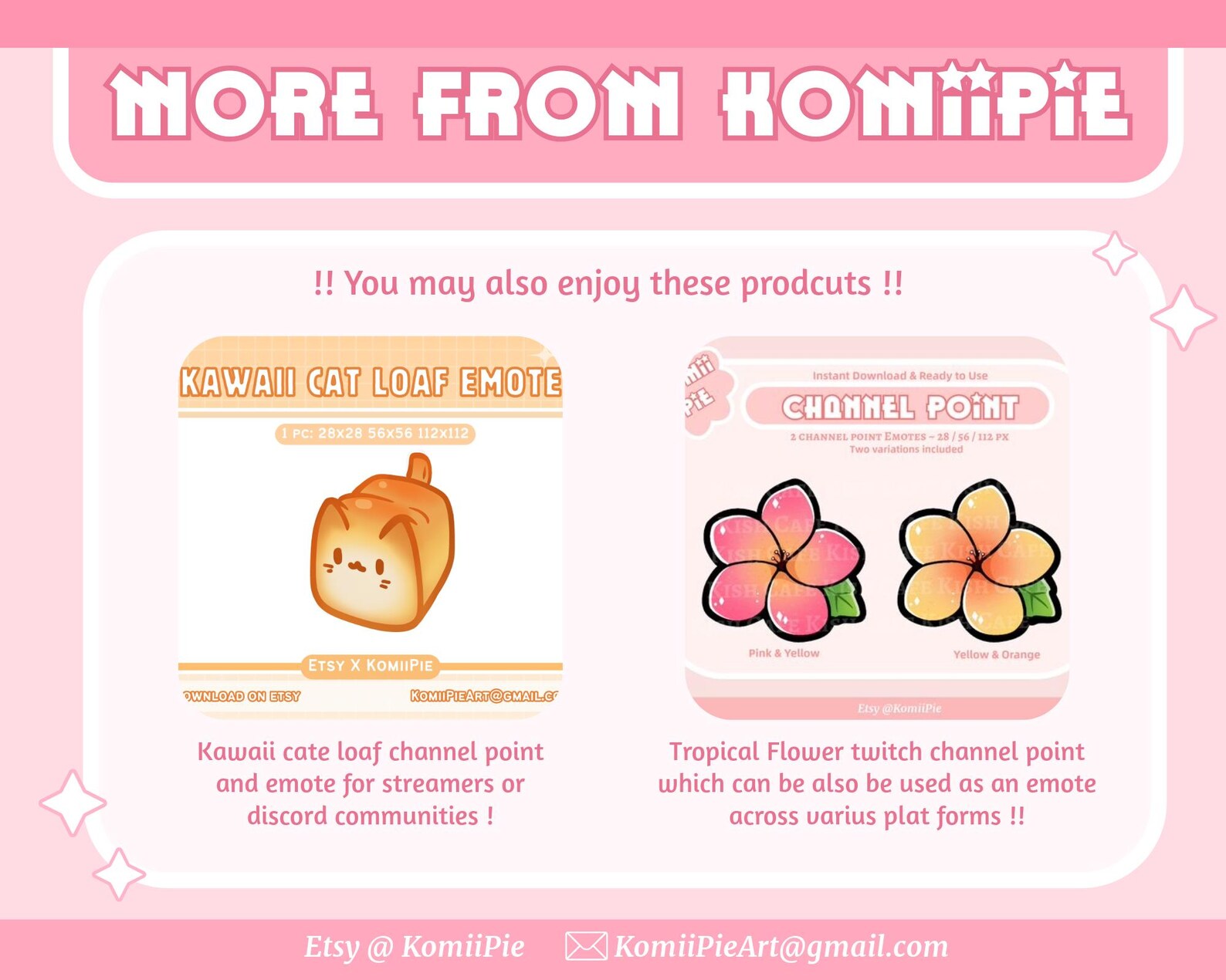 Kawaii Cafe Twitch Emotes and Sub Badges Cute Toast Donut Emote Bakery ...