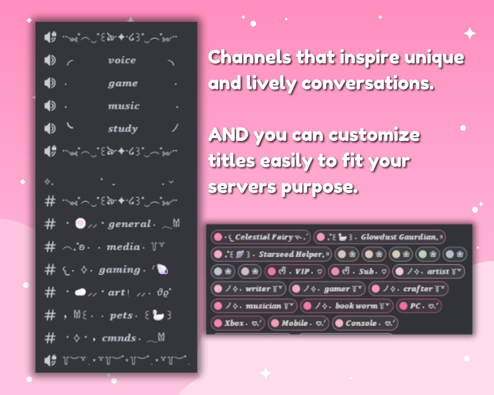 Pastel Discord Template Cute Cozy Community Discord Server Streamers ...