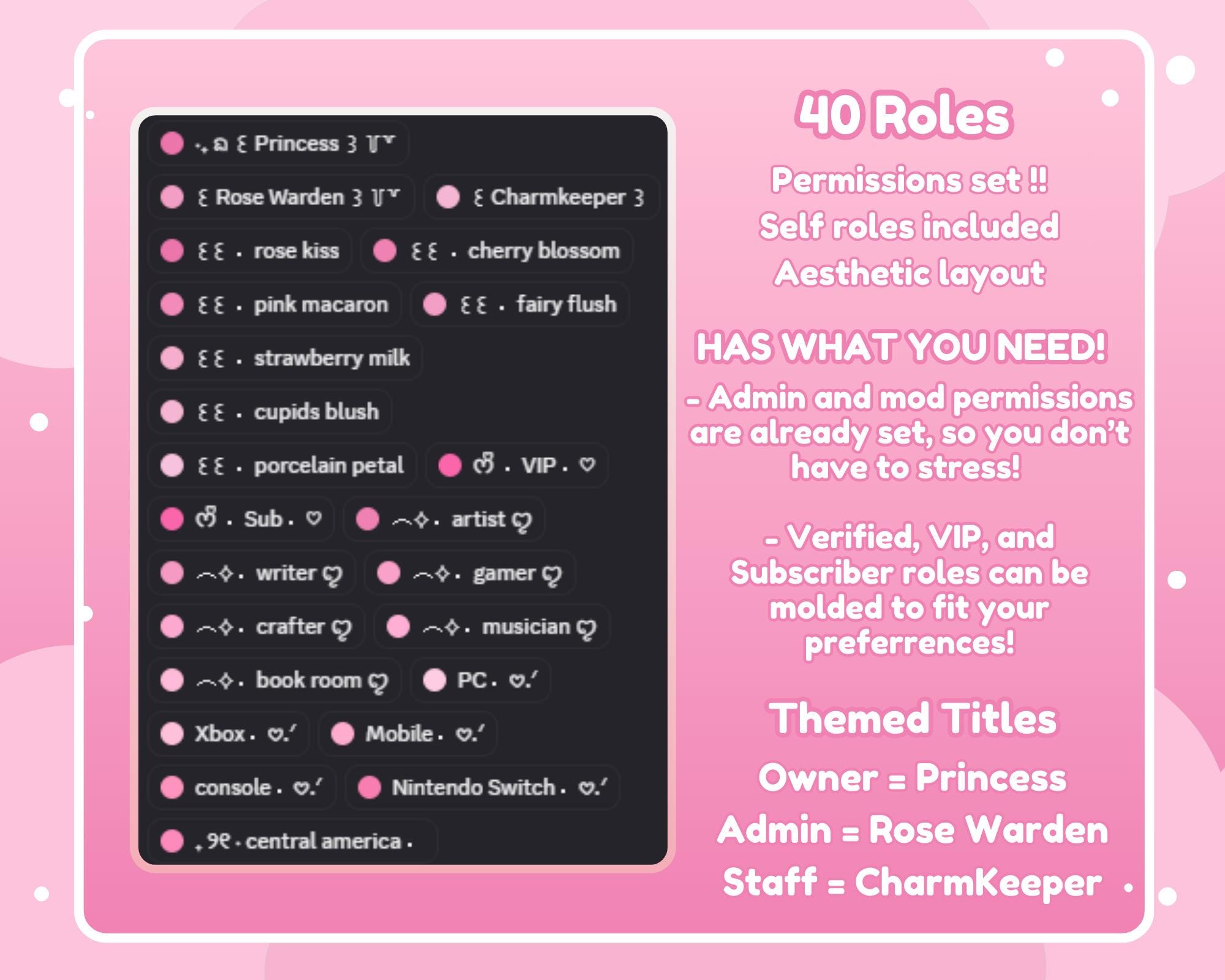Cute Discord Templates Pink Sakura Discord Server Coquette Theme ...