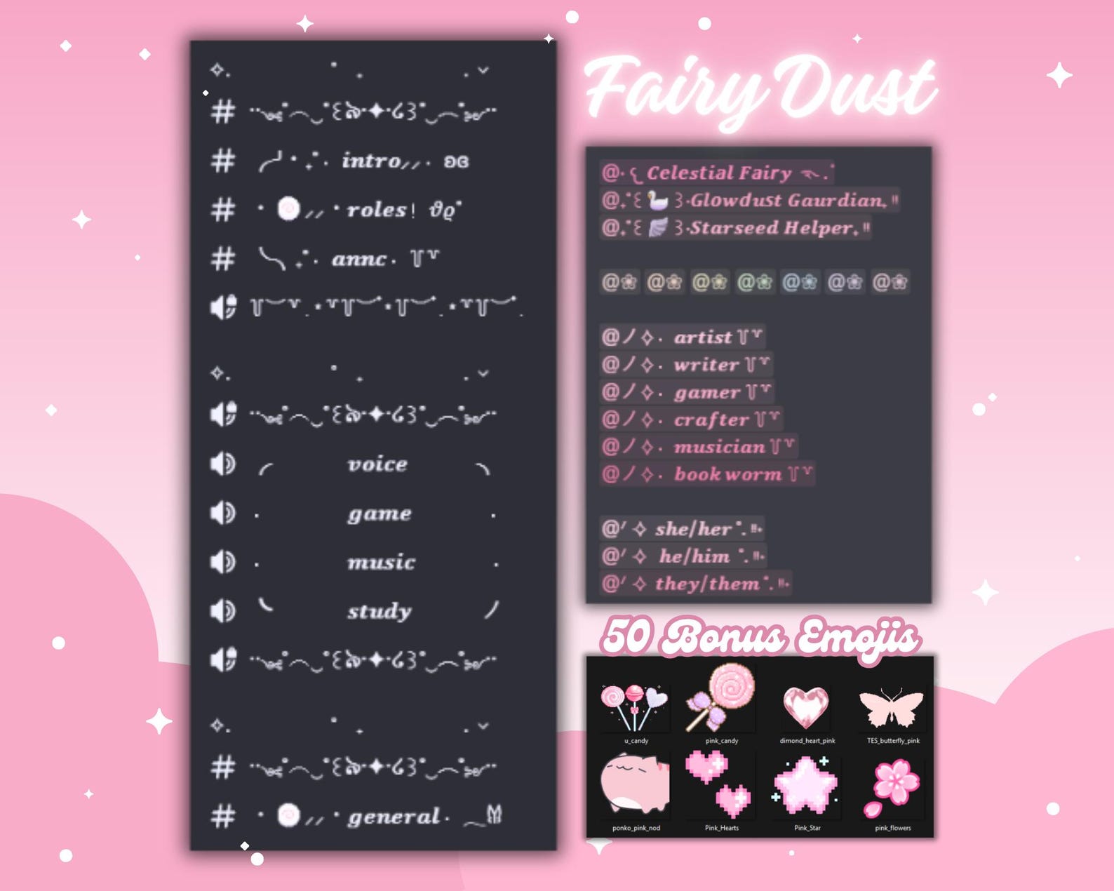 Pastel Discord Template Cute Cozy Community Discord Server Streamers ...