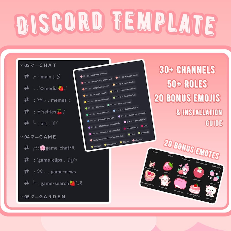Discord Template - Etsy