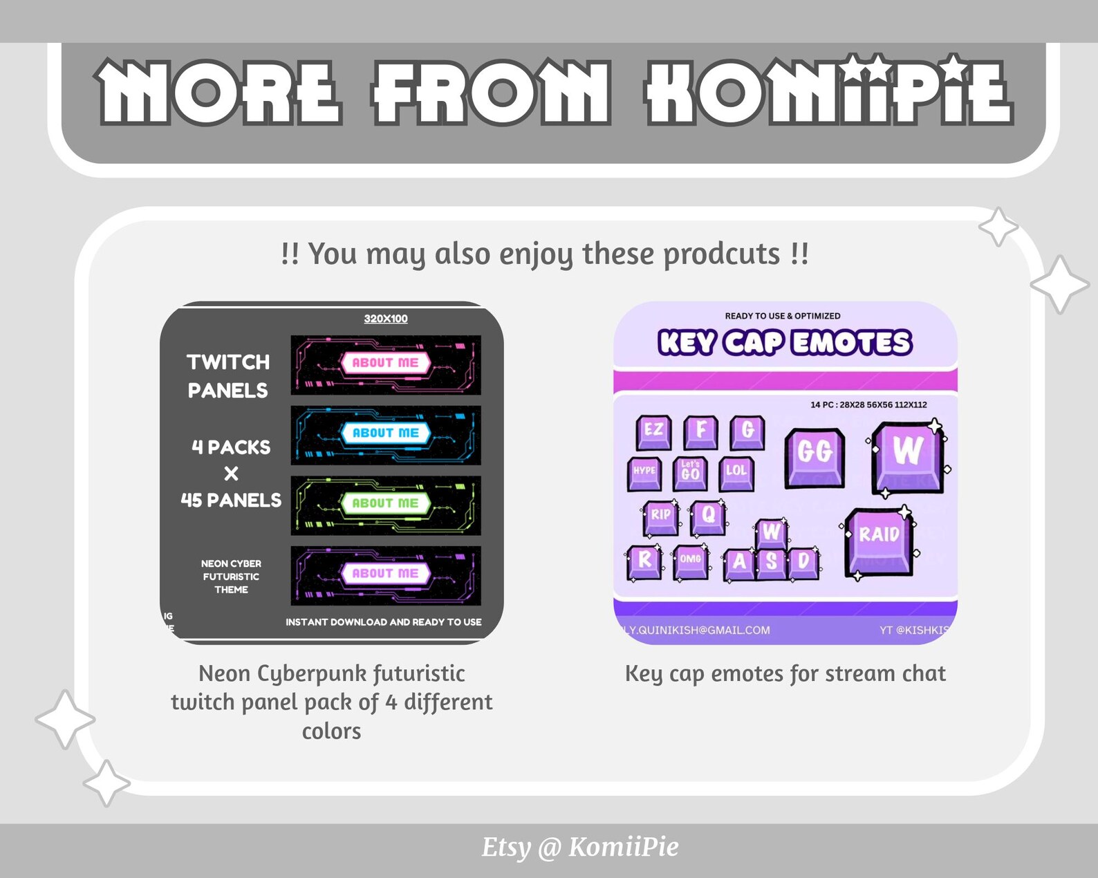 Cyber Twitch Panels Black and White Twitch Panels Simplistic Futuristic ...