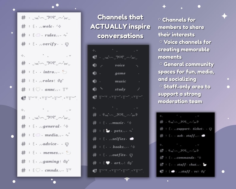 Angelcore Discord Server Template Aesthetic White Angel Theme Cute ...
