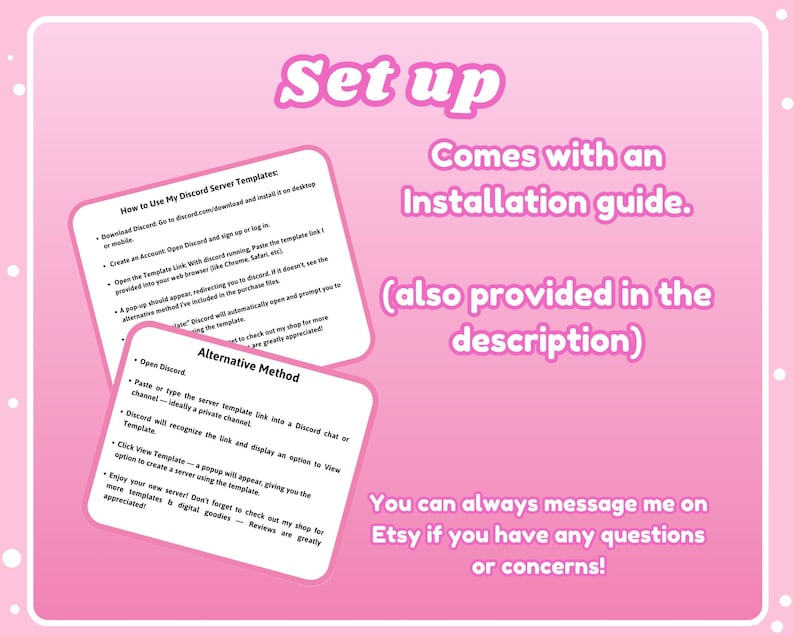 Kawaii Discord Server Template Cute Discord Community Servers ...