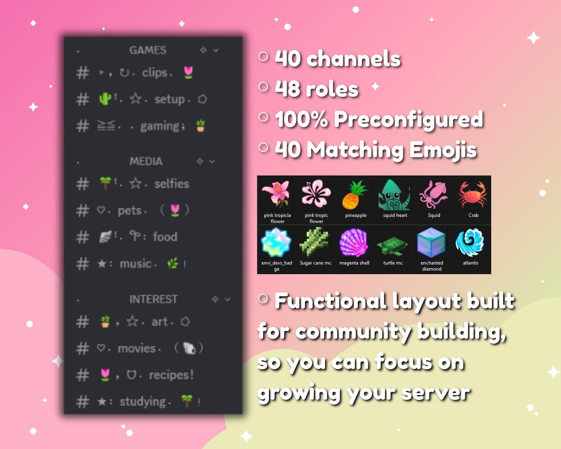 Aesthetic Discord Server Template Tropical Paradise Discord Server ...