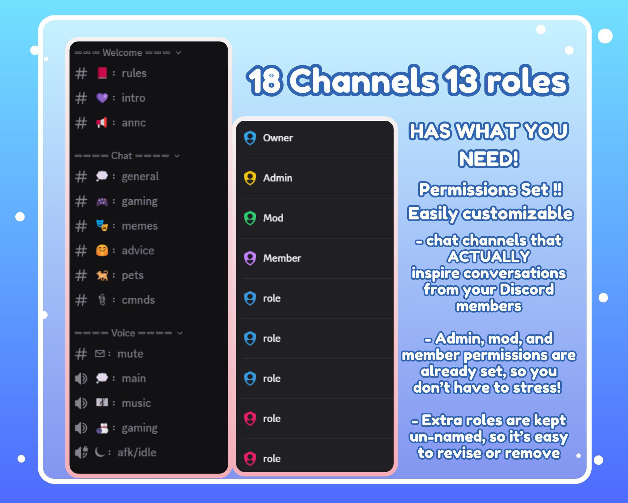 Simple Discord Server Template Ready to Use Minimalist Server Setup for ...