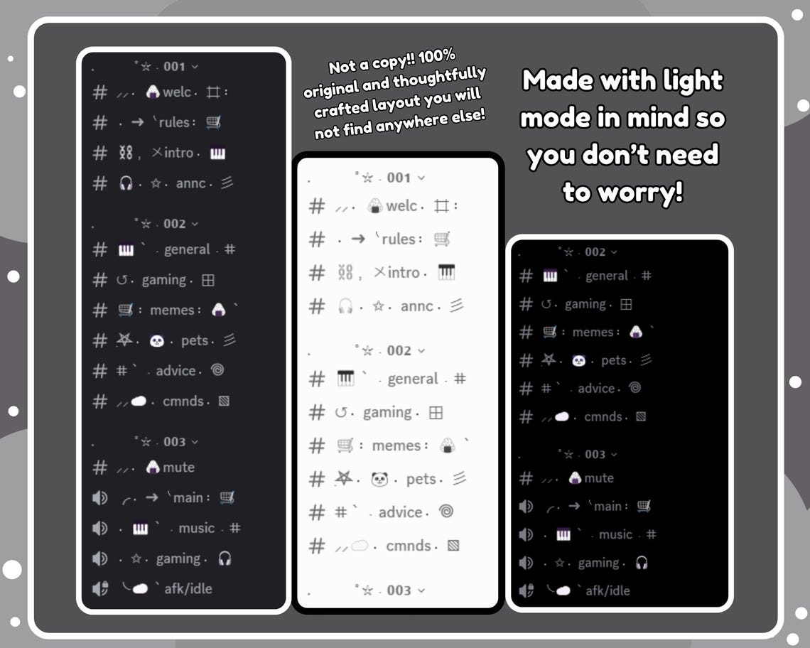 Aesthetic Discord Server Template Alternative Goth Y2K Rock Star Grunge ...