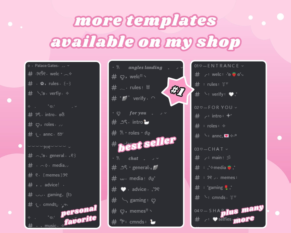 Aesthetic Discord Server Template Alternative Goth Y2K Rock Star Grunge ...