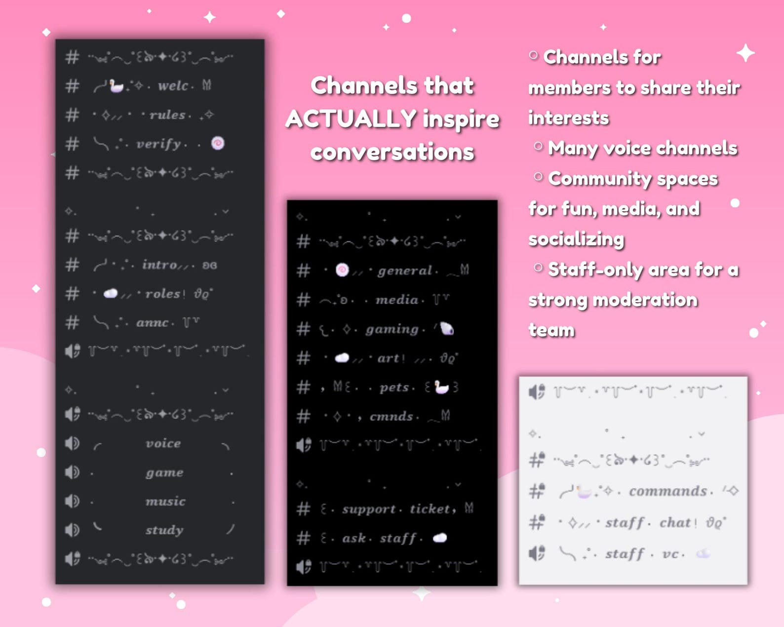 Pastel Discord Template Cute Cozy Community Discord Server Streamers ...