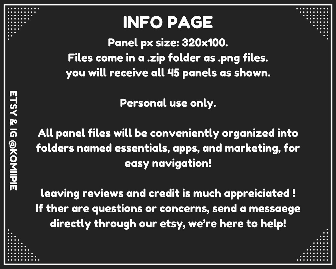 Cyber Twitch Panels Black and White Twitch Panels Simplistic Futuristic ...