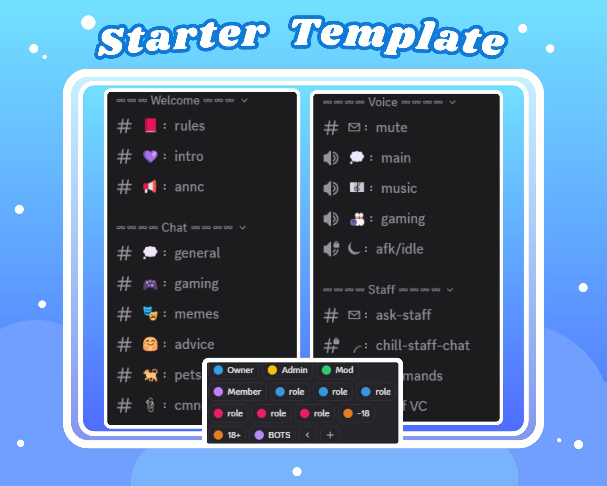 Simple Discord Server Template Ready to Use Minimalist Server Setup for ...