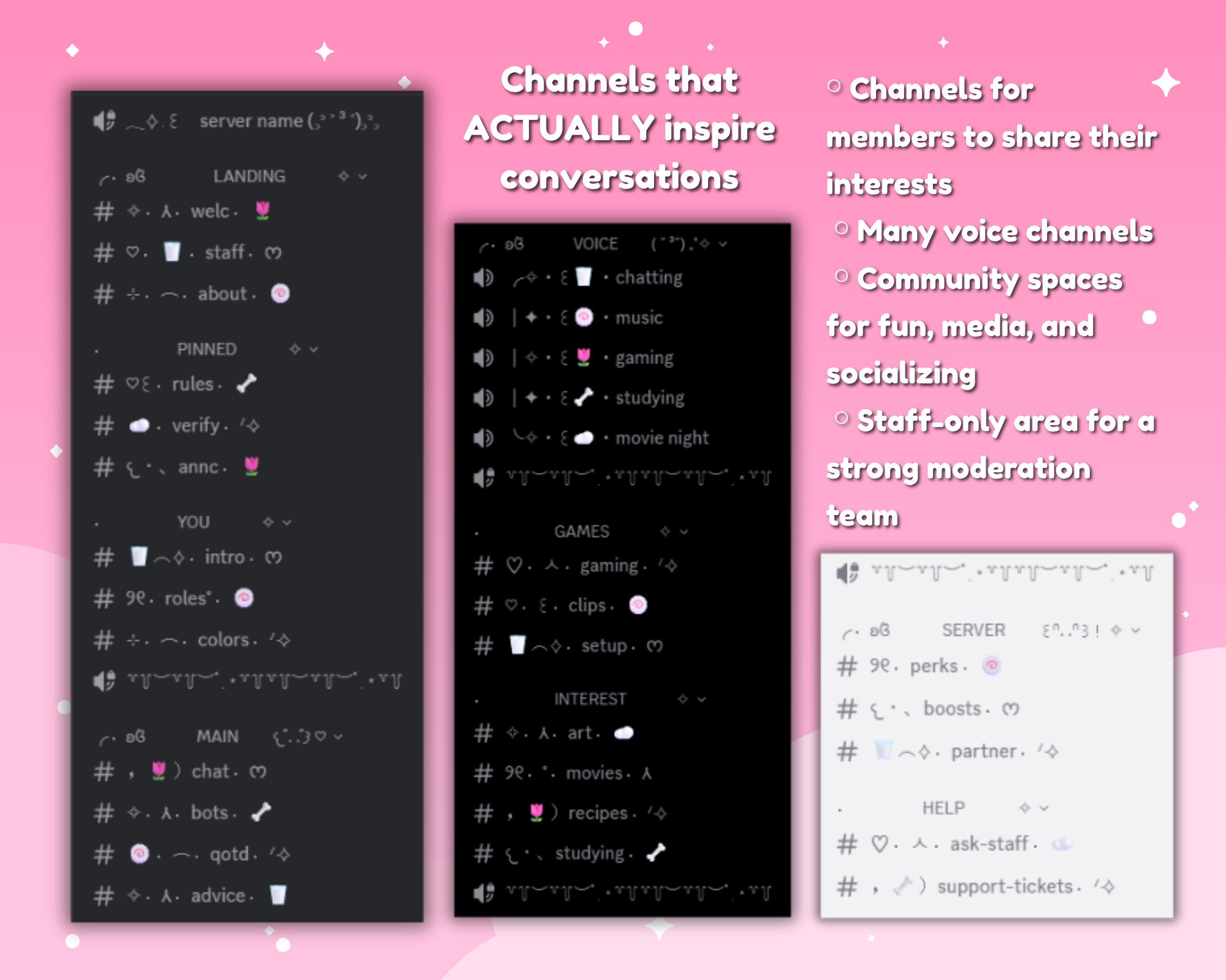 Cherry Blossom Discord Server Template Sakura Discord Kawaii Templates ...