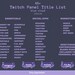 Purple Twitch Panels and Banners Dark Cosmic Theme Streamer Assets ...