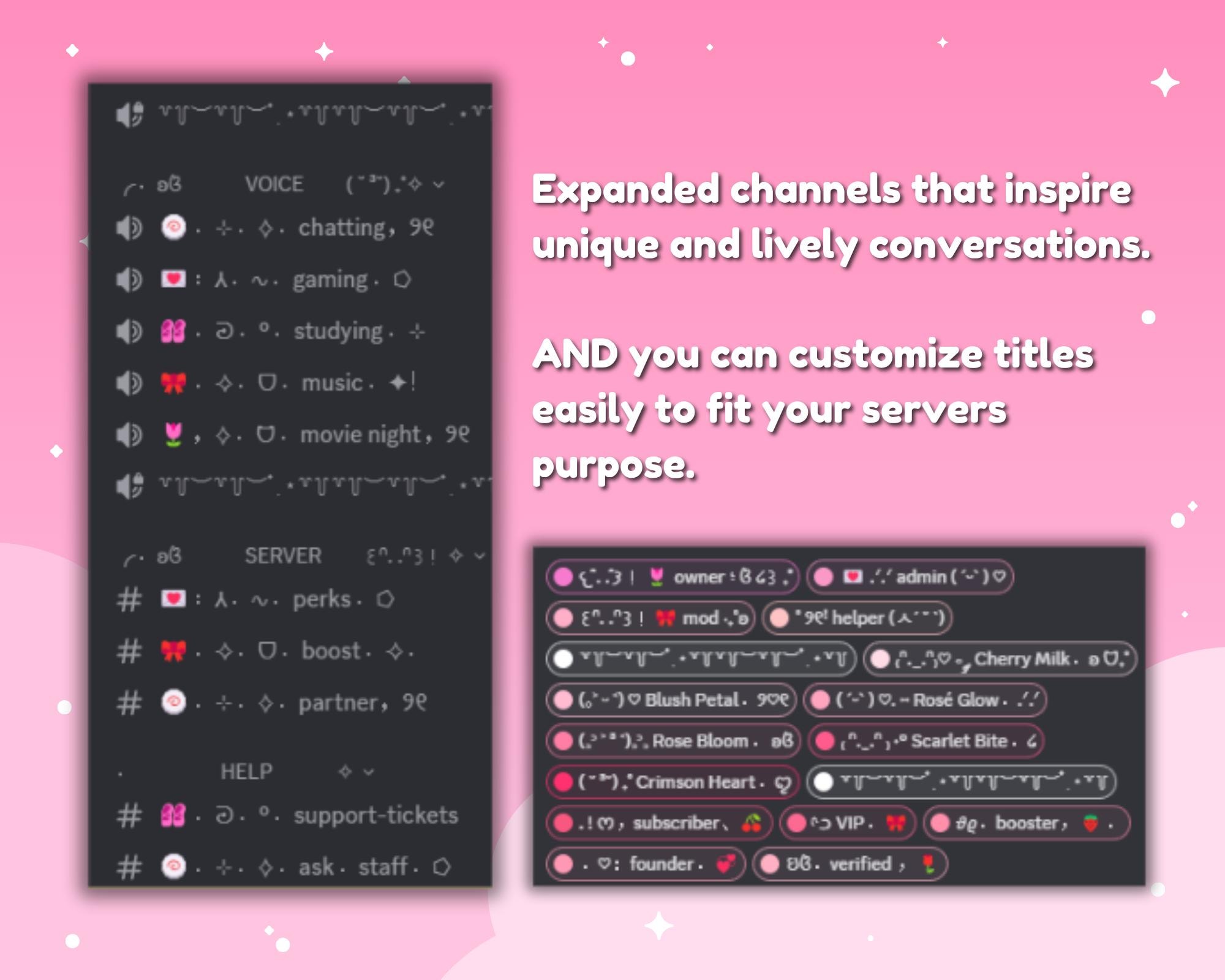 Sakura Discord Server Template Cherry Blossom Aesthetic Pink Community ...