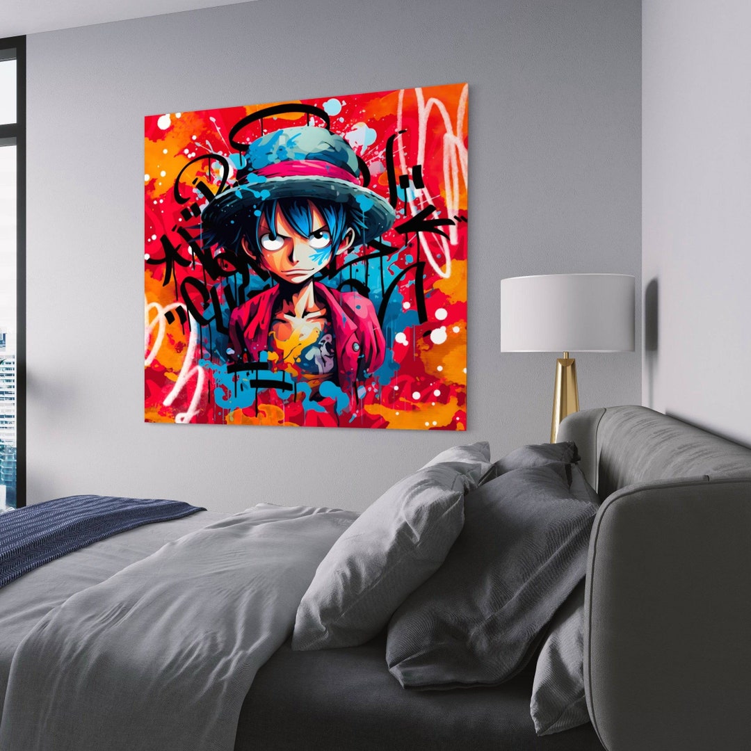 One Piece Luffy Pop Art Painting Modern Wall Decoration - Etsy