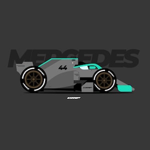 Formula 1 Lewis Hamilton Mercedes T-shirt F1 #44 - Etsy