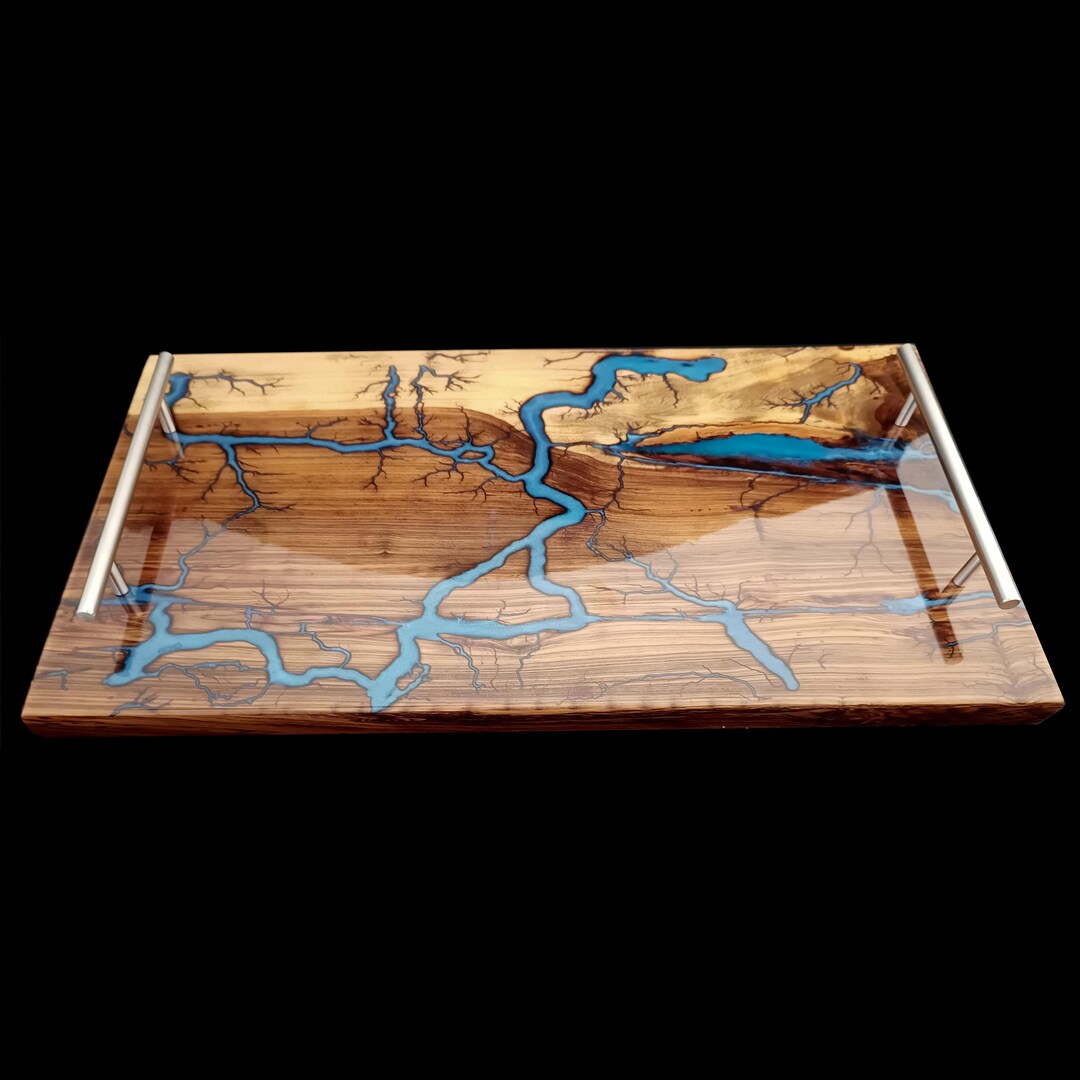 Wooden and Epoxy Serving Tray - Beautiful Gift - Decorative Piece - Etsy