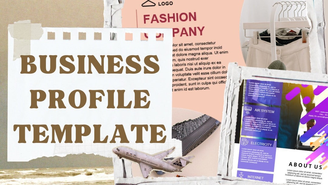 Business Profile Templates Printable Digital Templates for Company ...