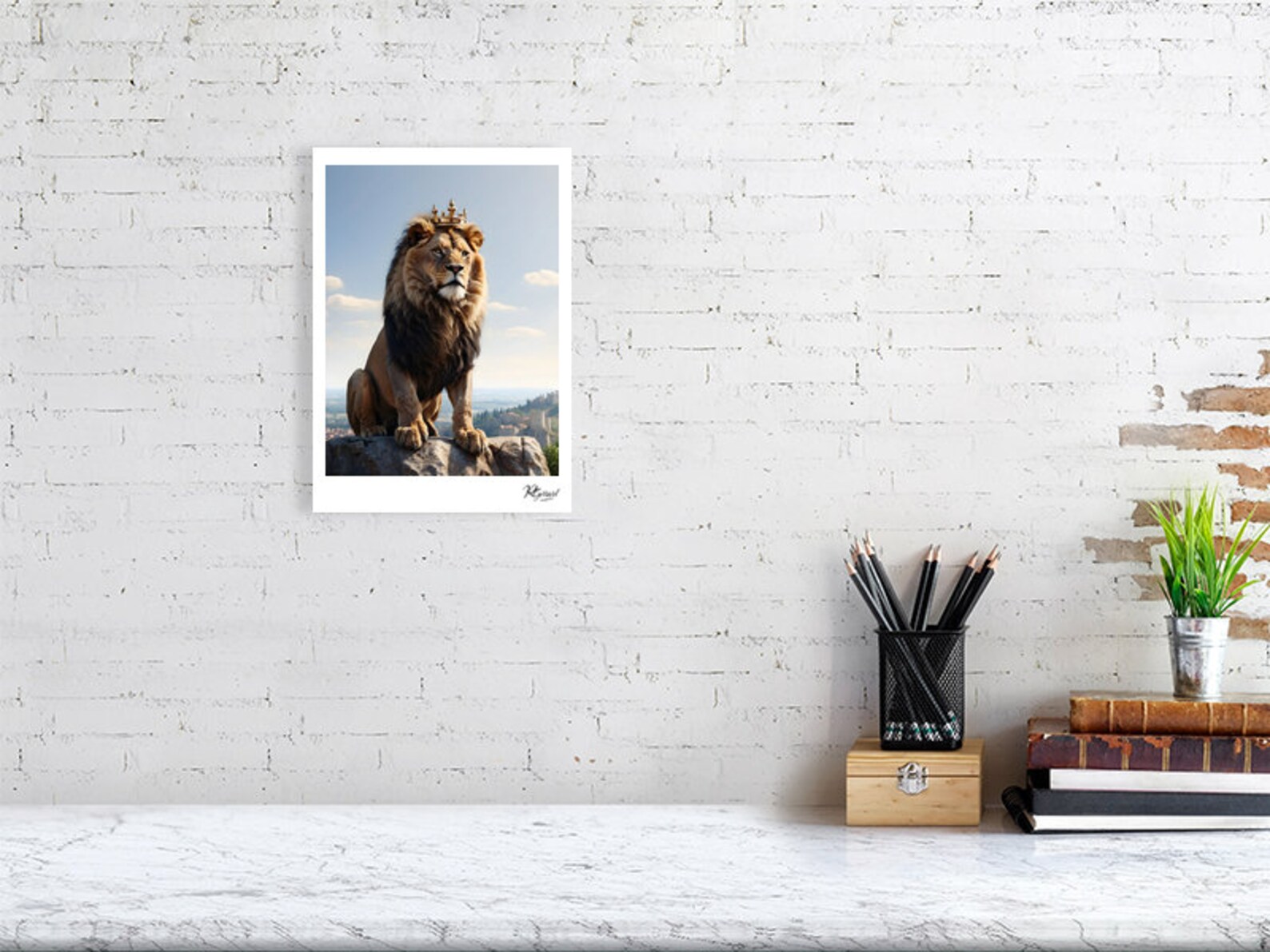 Aslan Crowned - A4 Print - Etsy