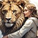 Lucy and Aslan of Narnia - Etsy