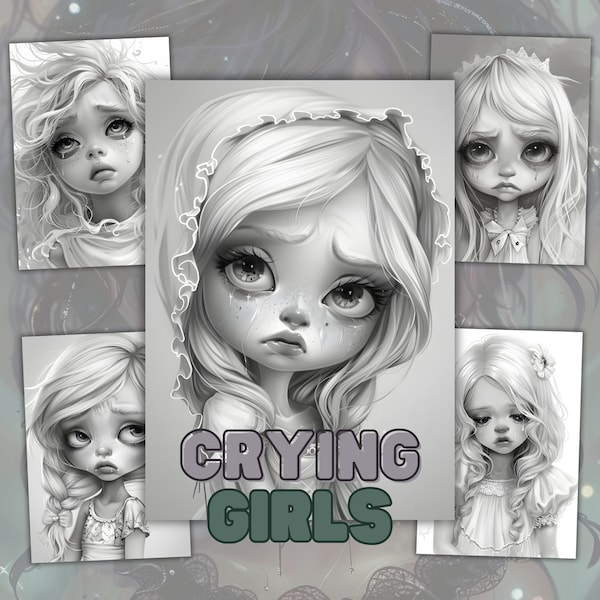 Crying Girl - Etsy