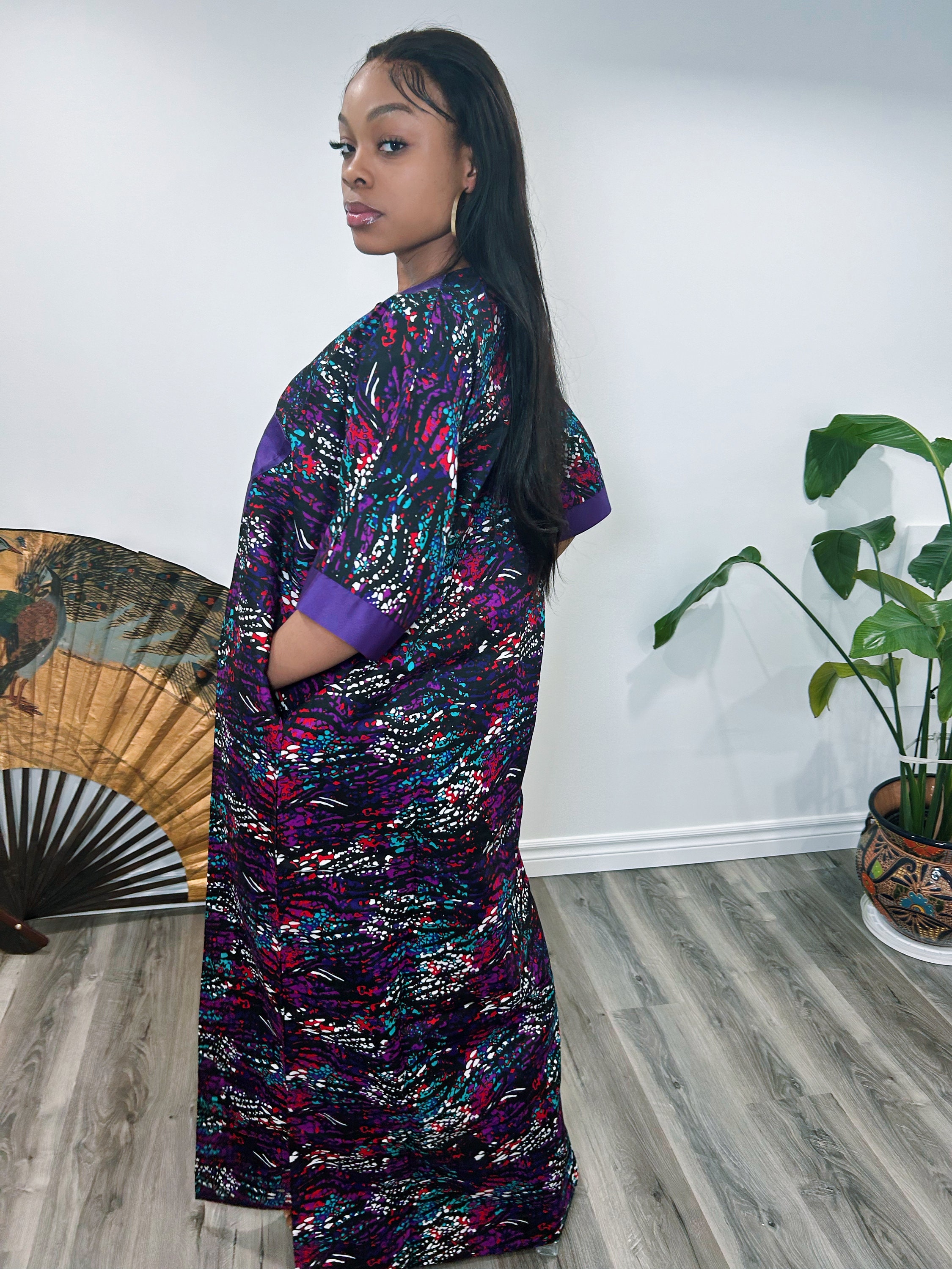 Handmade, Nigerian, High Fashion, Bubu Dress, Ankara Fabric, Cultural ...