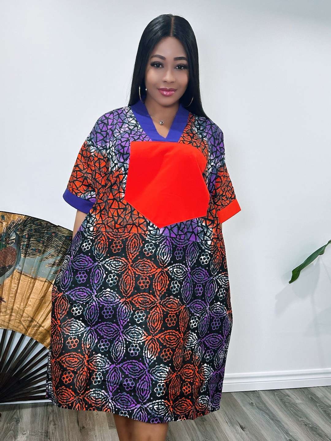 Handmade, Nigerian, High Fashion, Bubu Dress, Ankara Fabric, Cultural ...