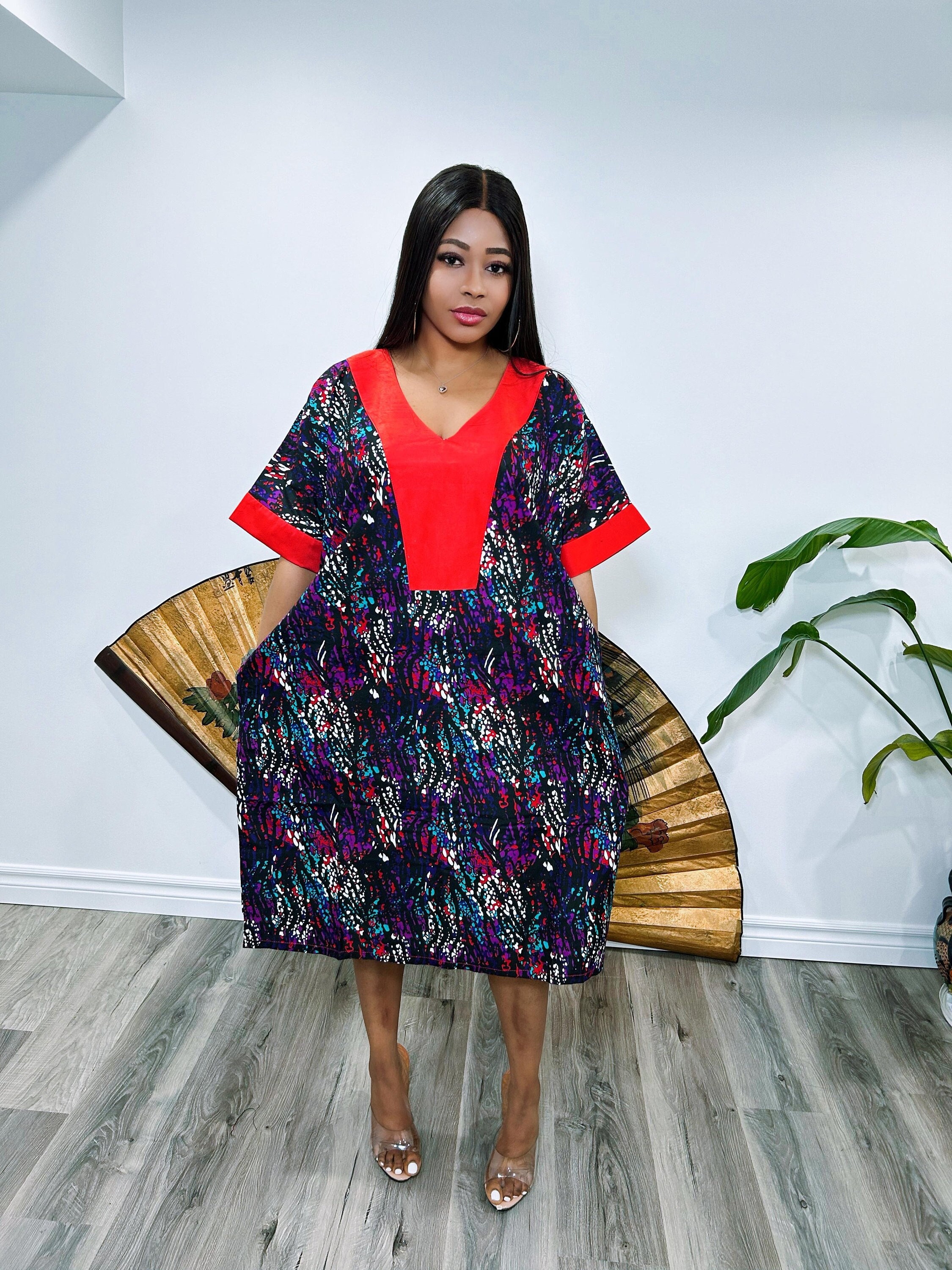 Handmade, Nigerian, High Fashion, Bubu Dress, Ankara Fabric, Cultural ...