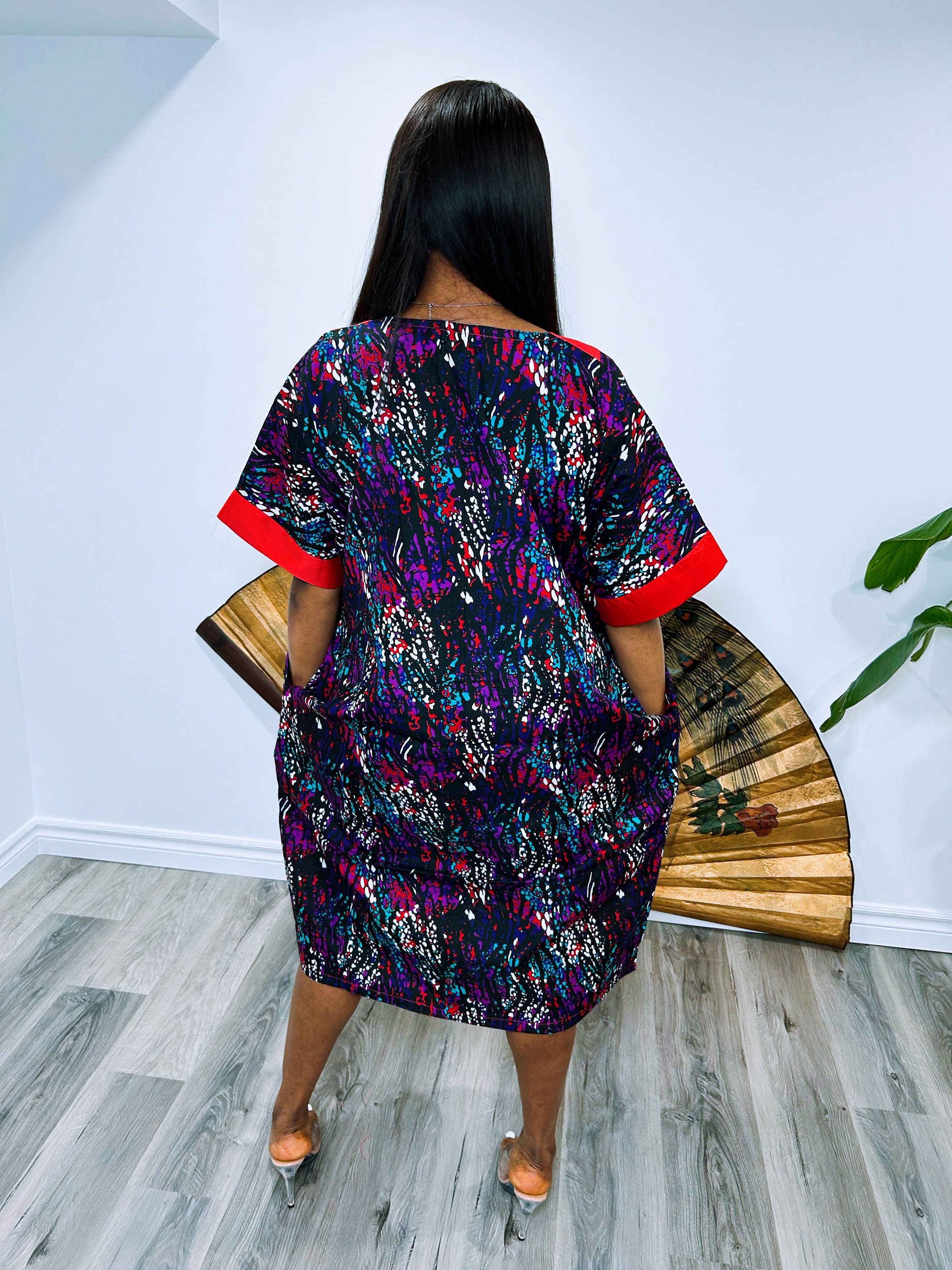 Handmade, Nigerian, High Fashion, Bubu Dress, Ankara Fabric, Cultural ...