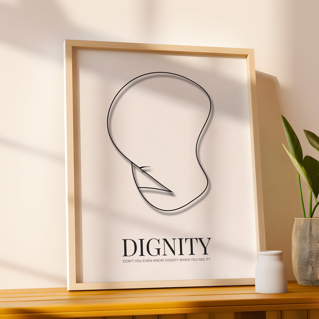 The Dignity Poster, the Simpsons Gifts, Funny Poster Print, Simpsons ...