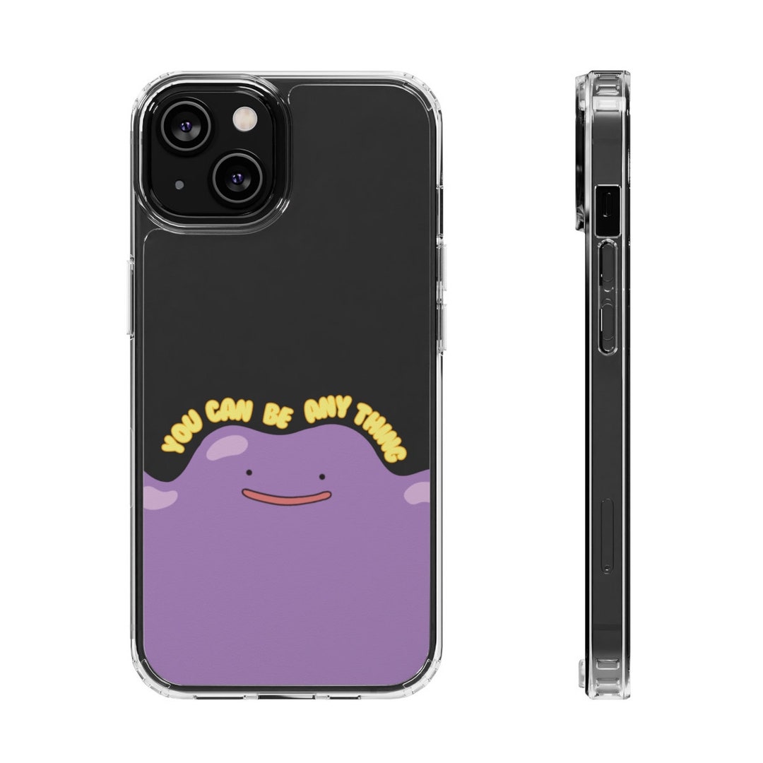 You Can Be Anything Purple Pokemon Ditto Inspired Clear iPhone Case - Etsy