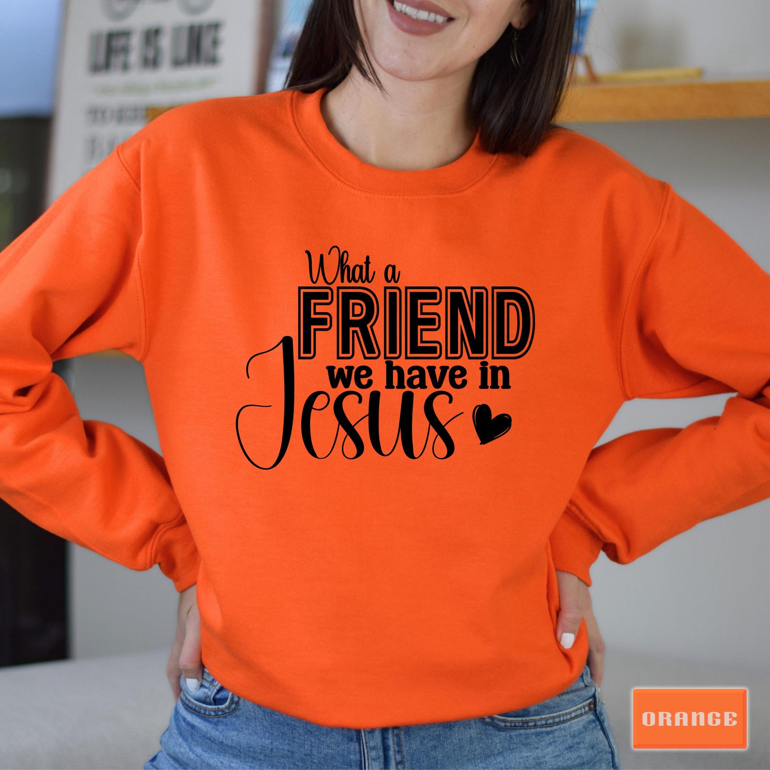 Christian Merch What a Friend We Have in Jesus Sweatshirt, Christian ...