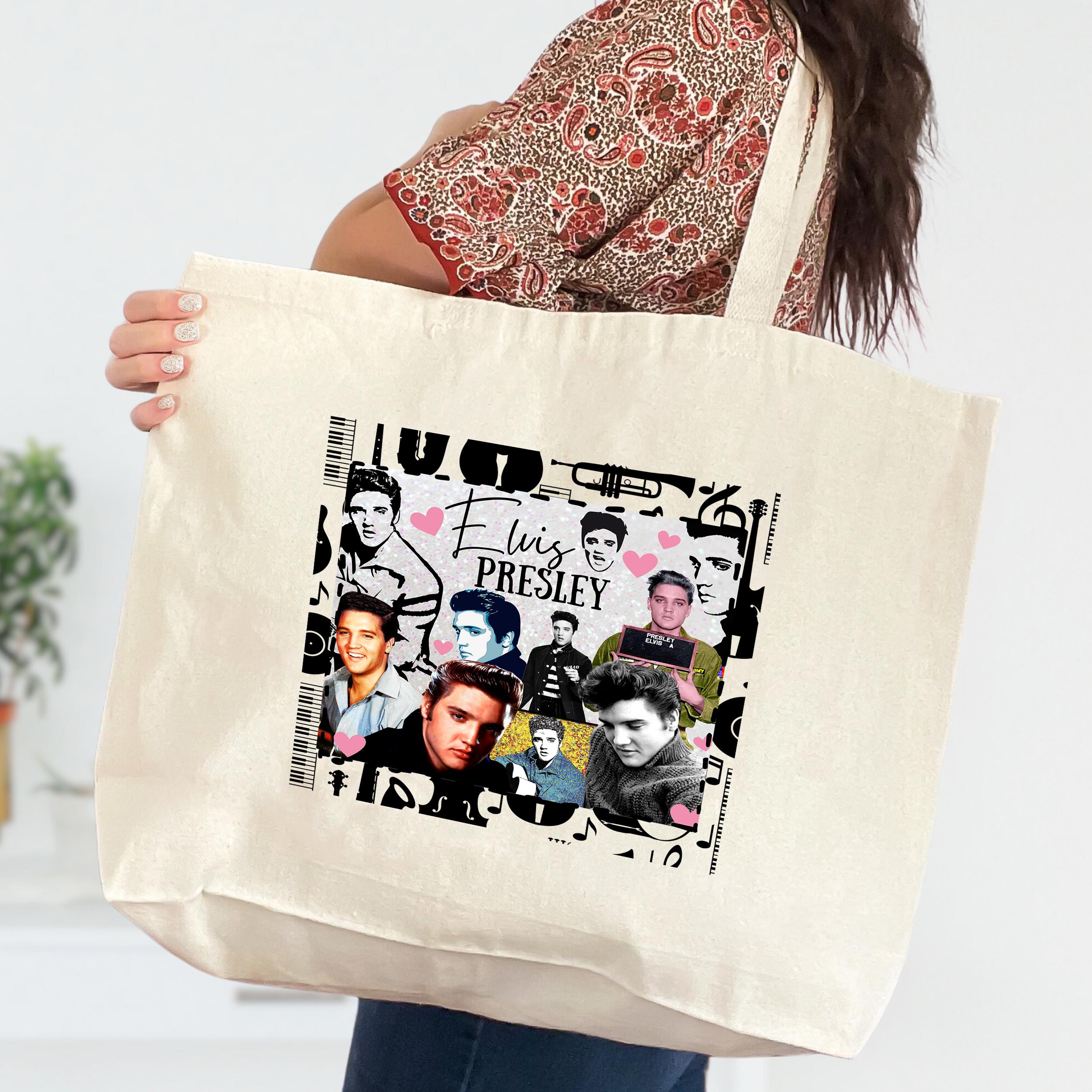 Elvis Presley Tote Bag, Young Elvis Presley Bag, Elvis Fan Gift, Elvis ...