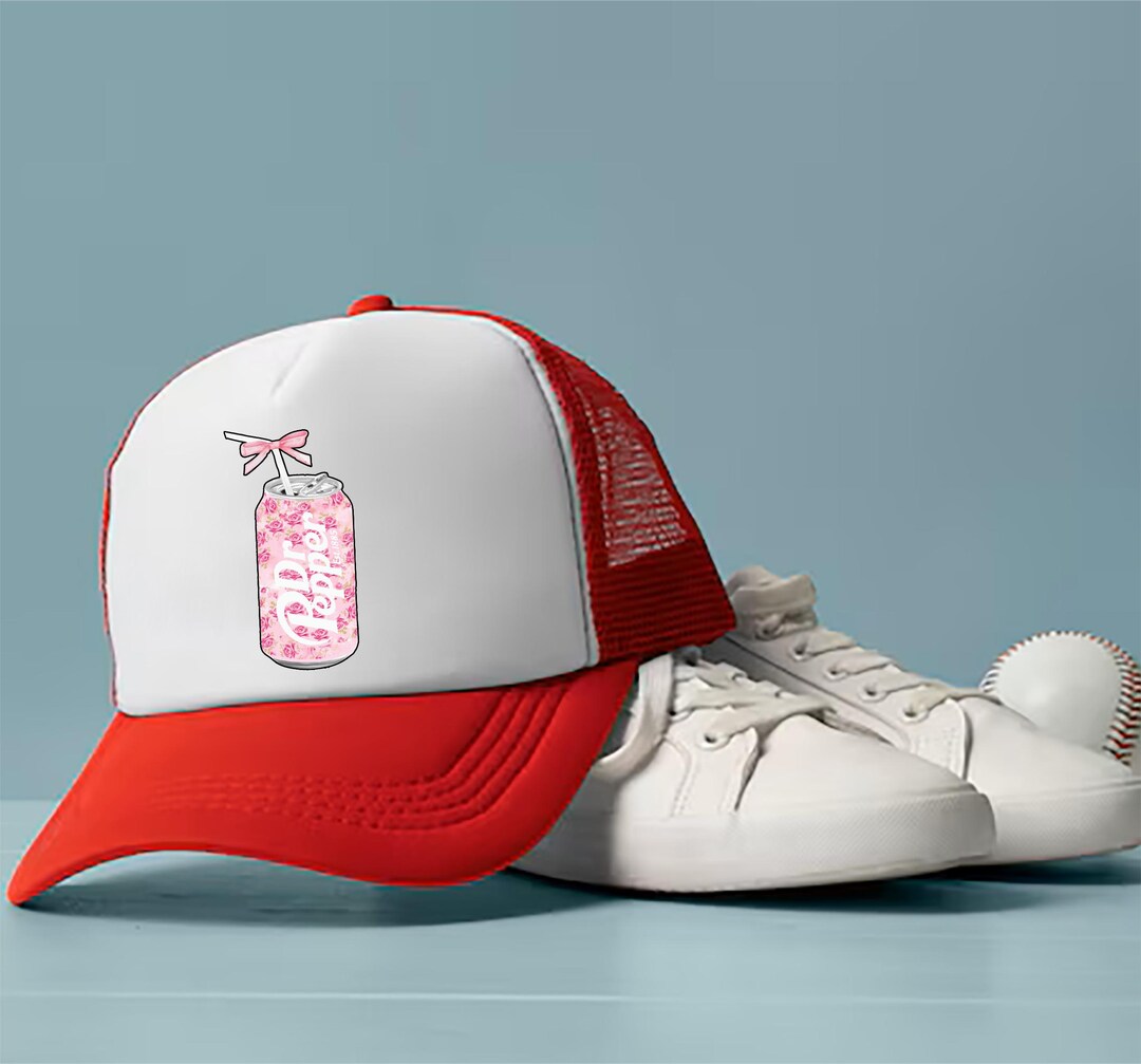 Dr Pepper Foam Mesh-back Trucker Cap, Soda Drink With Bow Cap ...