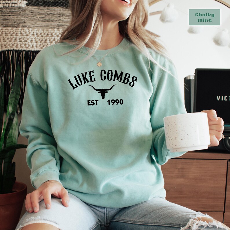 Luke Combs EST 1990 Sweatshirt, Country Music Sweater, Country Music ...