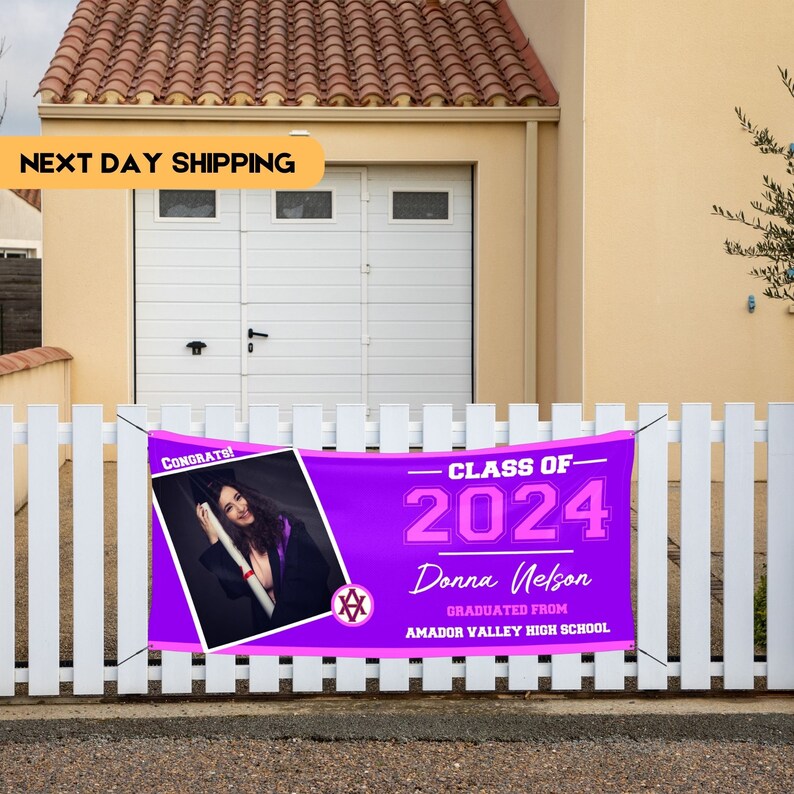 Custom Graduation Banner, Graduation Announcement, Graduation Gift ...