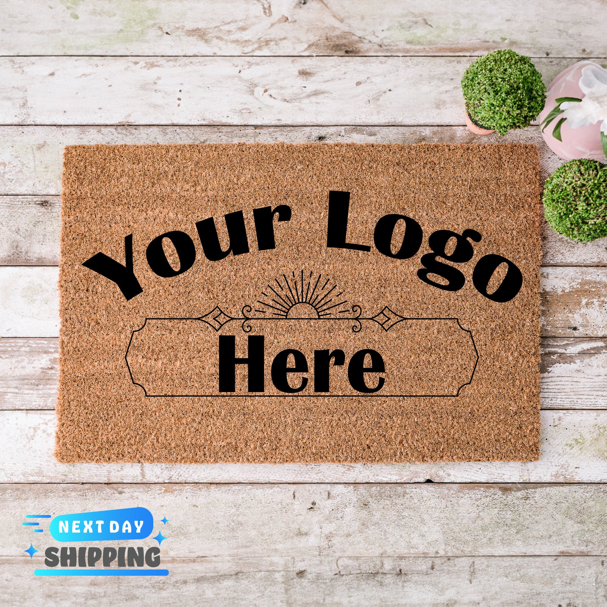 Custom Logo Doormat, Logo Doormat, Business Doormat, Front Door Mat ...