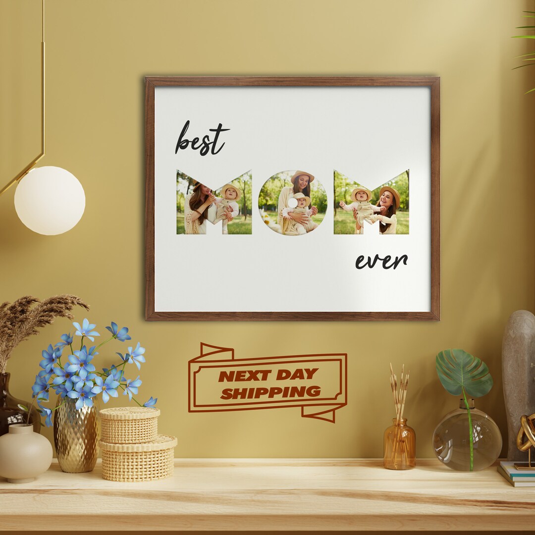 Best Mom Ever Photo Collage, Mom Photo Frame, Personalized Mom Frame ...