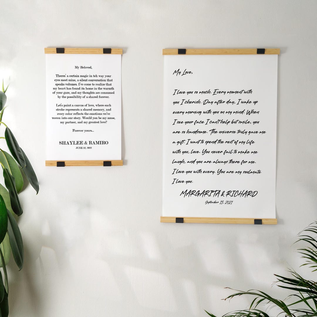 Custom Text Wall Hangings, Wall Hangings, Personalized Gift ...