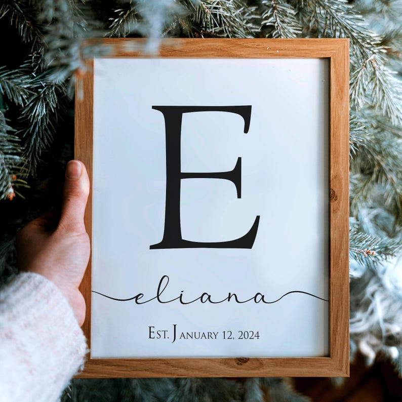 Personalized Name Sign, Custom Last Name Wall Art, Large Wall Art ...