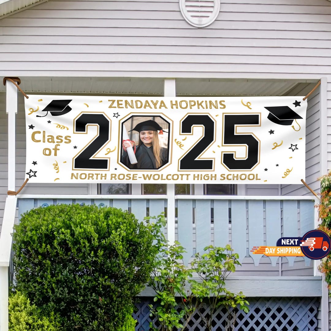 Personalized Graduation Banner, Graduation Announcement, Personalized ...